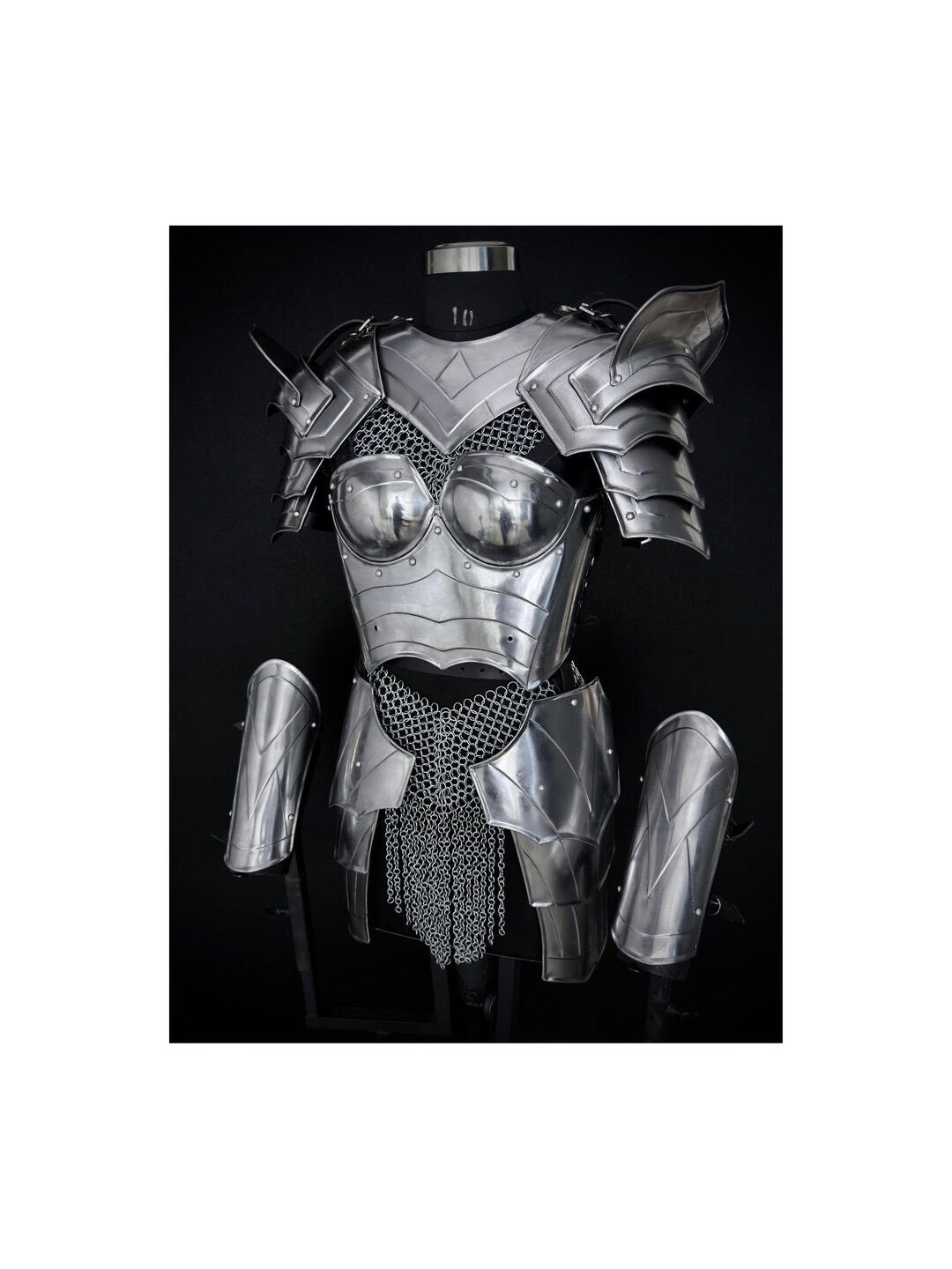 Epic Women’s Medieval Knight Armor Set – Handcrafted Chainmail & Plate ...