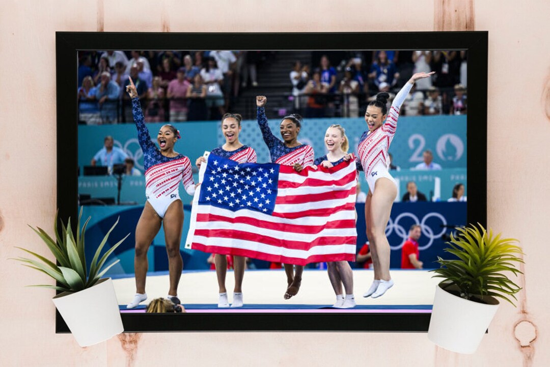 Simone Biles Poster, Simone Biles Team USA Gymnastics 7th Gold Medal ...