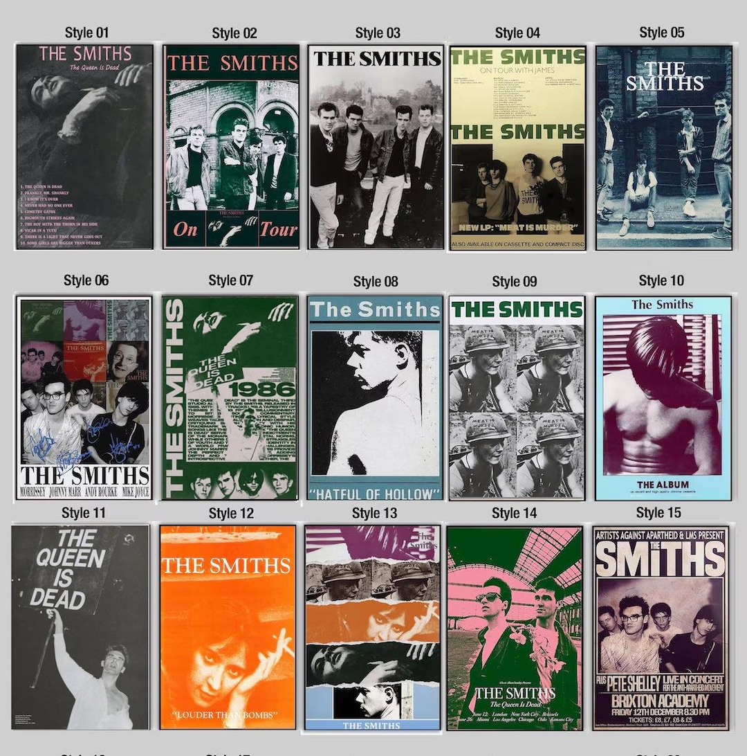 The Smiths Band Poster, Vintage Music Poster, the Smiths Fan Gift ...