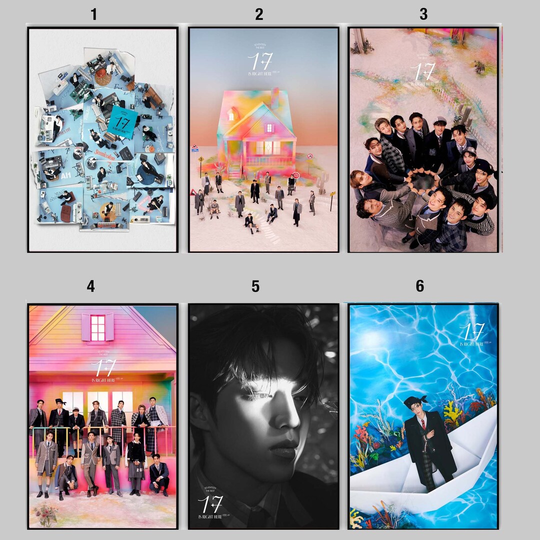 Seventeen 17 is Right Here Album Kpop Poster, Seventeen Members Poster ...