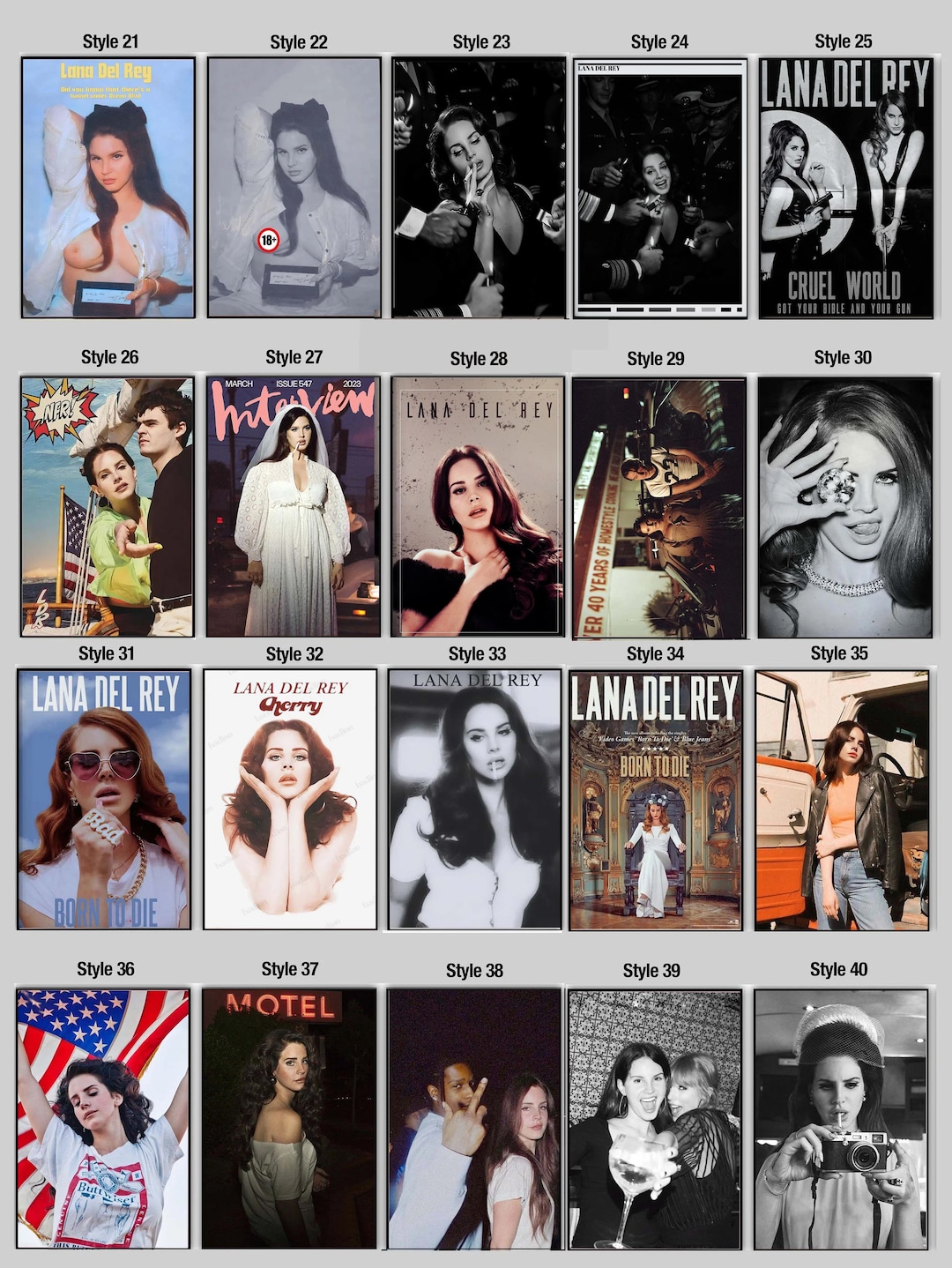 Lana Del Rey Poster, Lana Del Rey Smoking Poster, Cigarette Retro Art ...