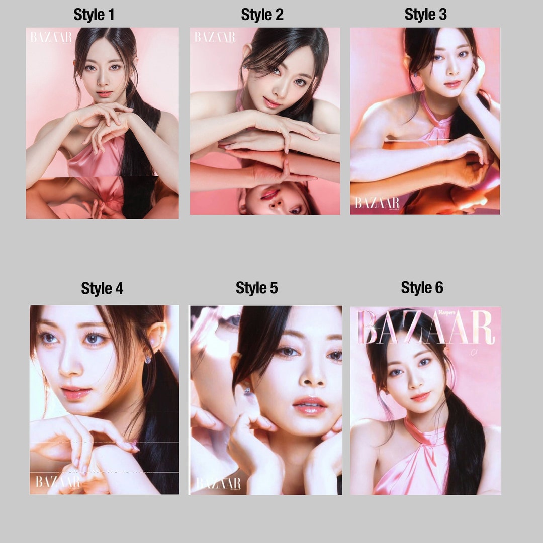 TWICE Tzuyu 2024 Harper's Bazaar Magazine 2024 Poster, TWICE Fan Gift, Once Gifts, Twice Nayeon ...