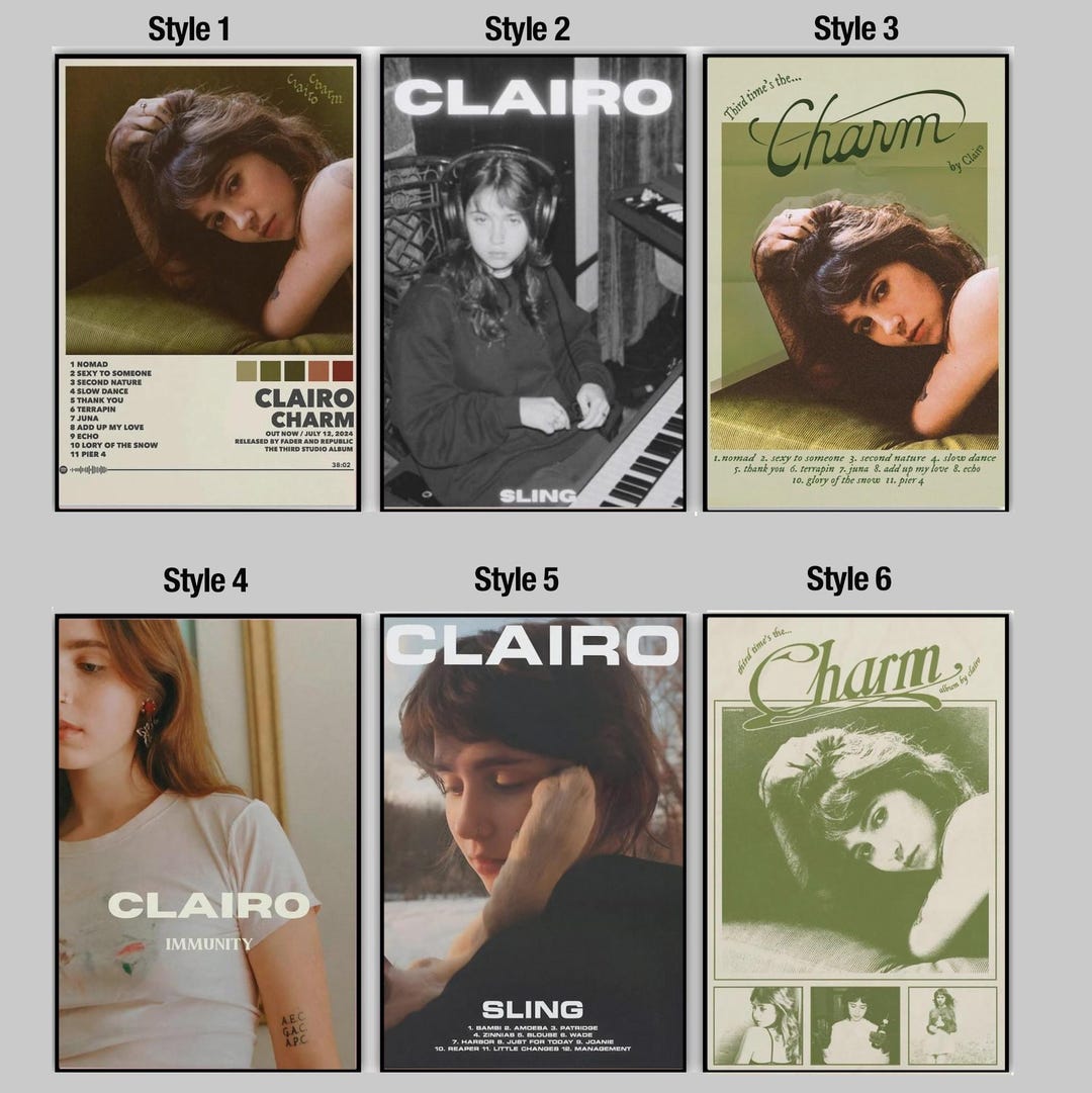 Clairo Poster, Charm Vintage Cover Album Poster, Poster Print Wall Art, Custom Poster, Indie ...