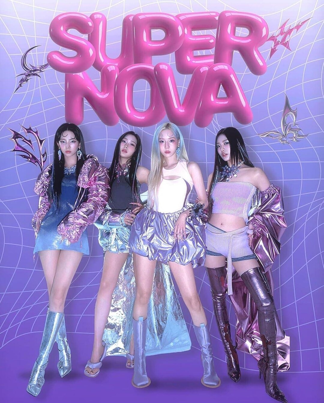Aespa Supernova 2024 Album Cover Kpop Poster, Aespa Synk Hyper Line Tour Aespa MY OOTD, Gift for ...