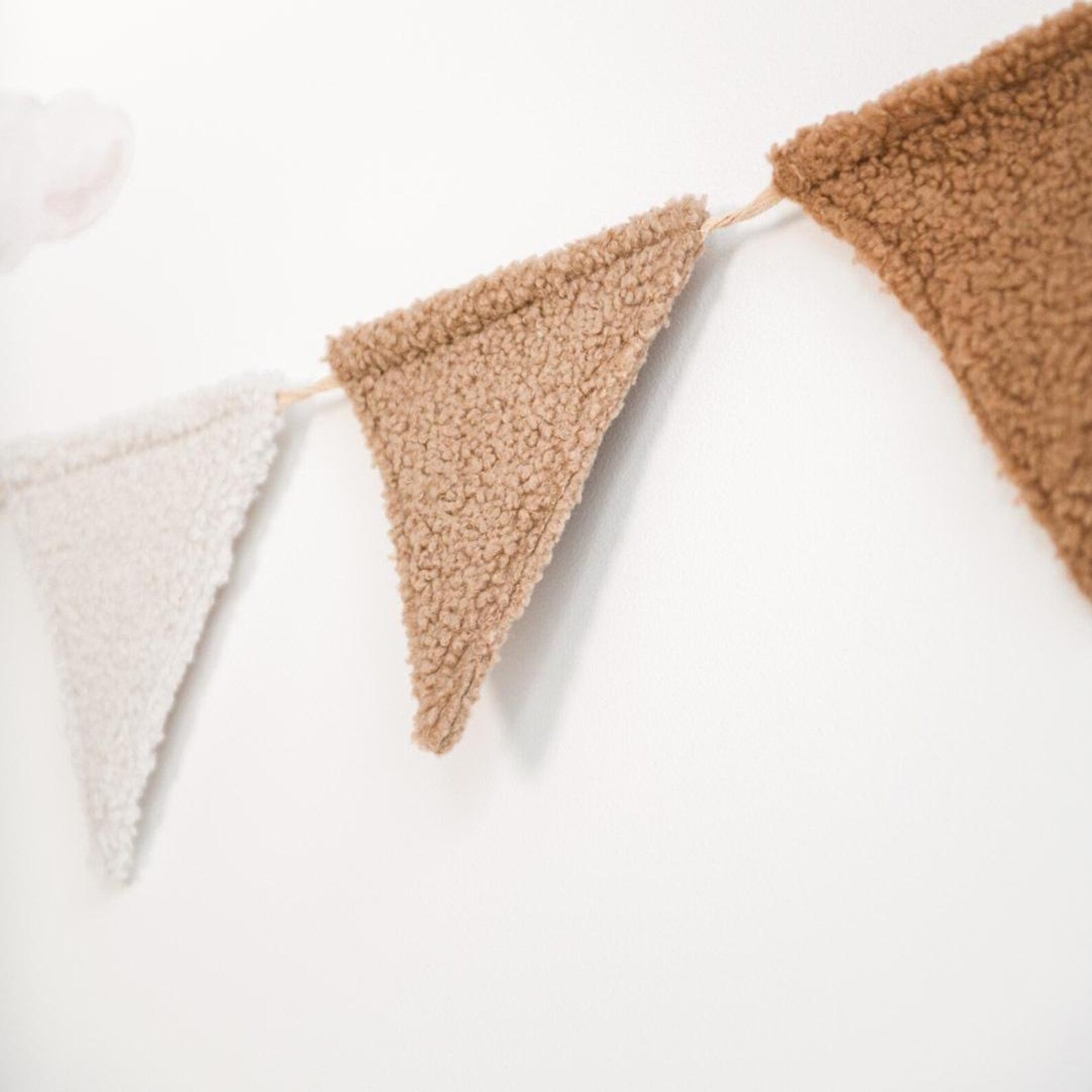 Soft Plush Flag Garland, Nursery Banner, Kids Room Decor, Baby Shower ...