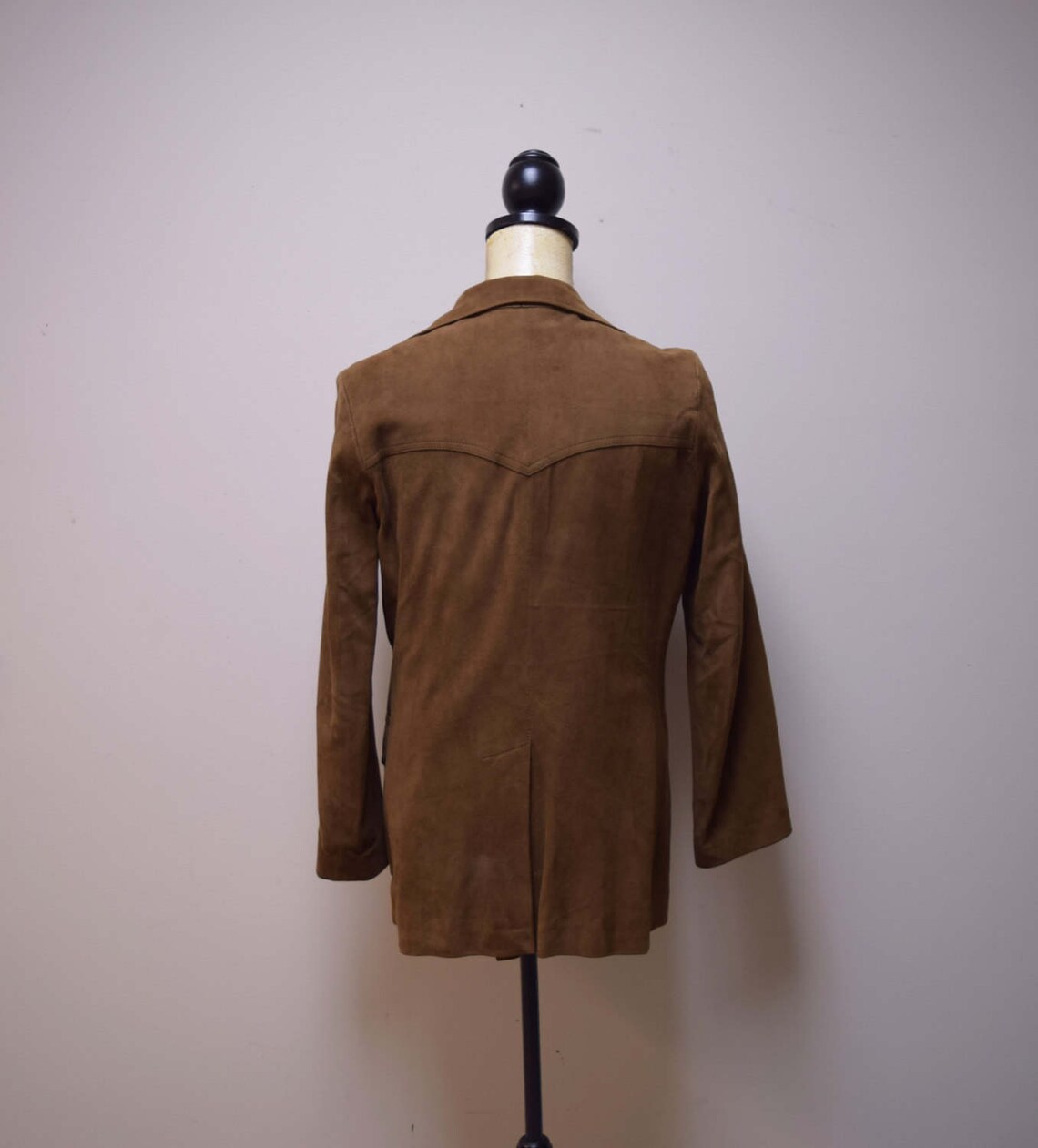 VINTAGE Mens Western Styled Brown Goat Suede Blazer Jacket - Etsy
