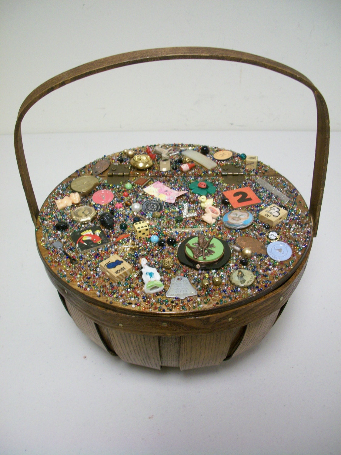MEMORY ART Assemblage/found Object Outsider Folk Art Treasure Wood ...