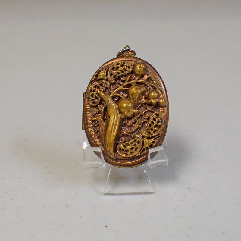 Antique Brass Locket - Etsy