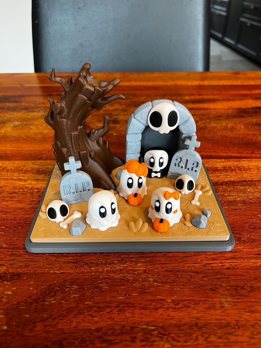 Mini Ghost Cemetery - Toy Playset - Figures - Decoration - 3D Printed ...
