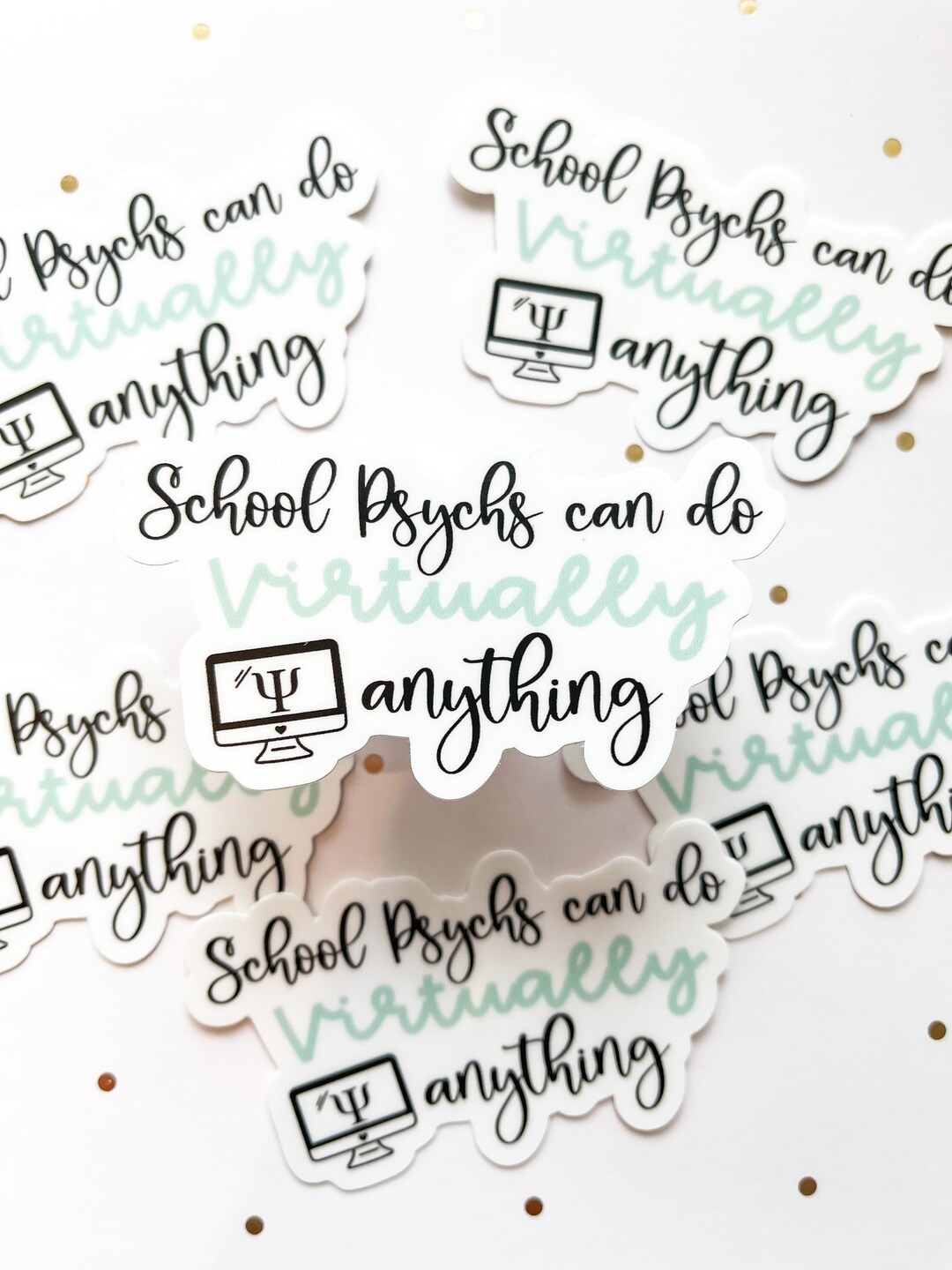 School Psychologist Sticker-school Psych Sticker-distance Learning ...