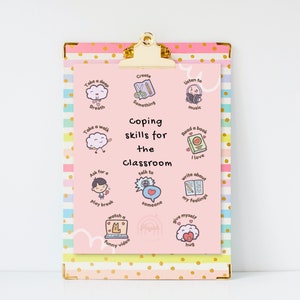 Coping Skills for the Classroom Classroom Posters Kids Mental Health ...