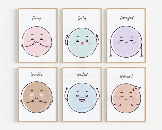 Neutral Feelings Poster Calming Corner Counseling Office - Etsy