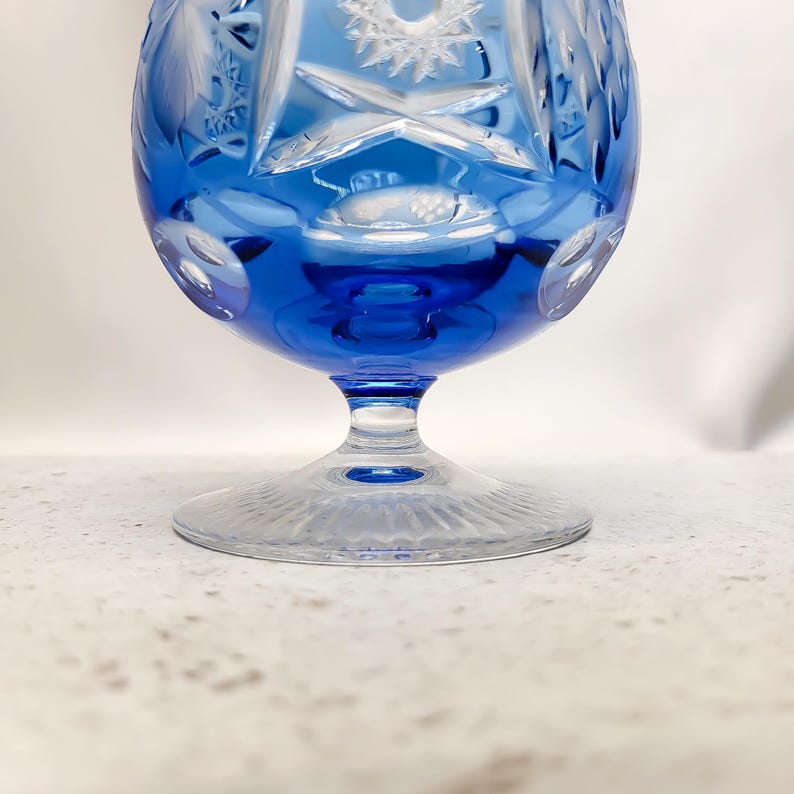 Rare Nachtmann Traube Aquamarine Crystal Stemware – Vintage German ...