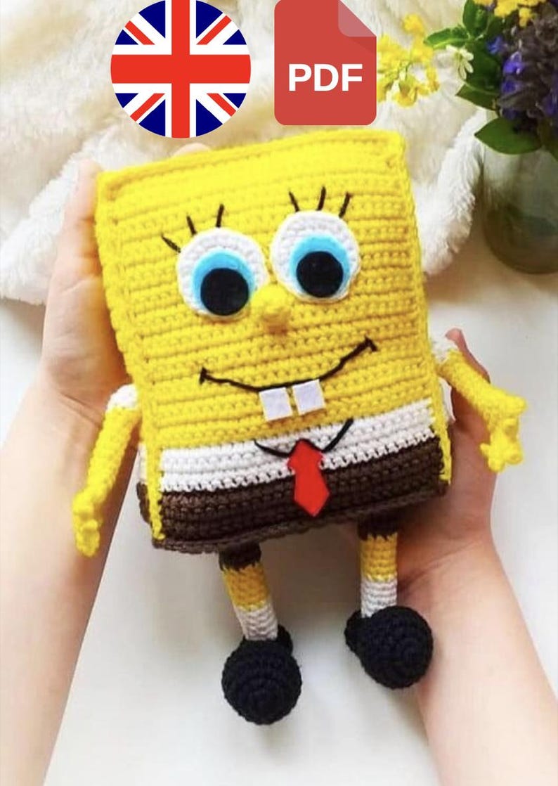 Spongebob, Amigurumi Pattern Crochet Pattern - Spongebob Squarepants - Etsy