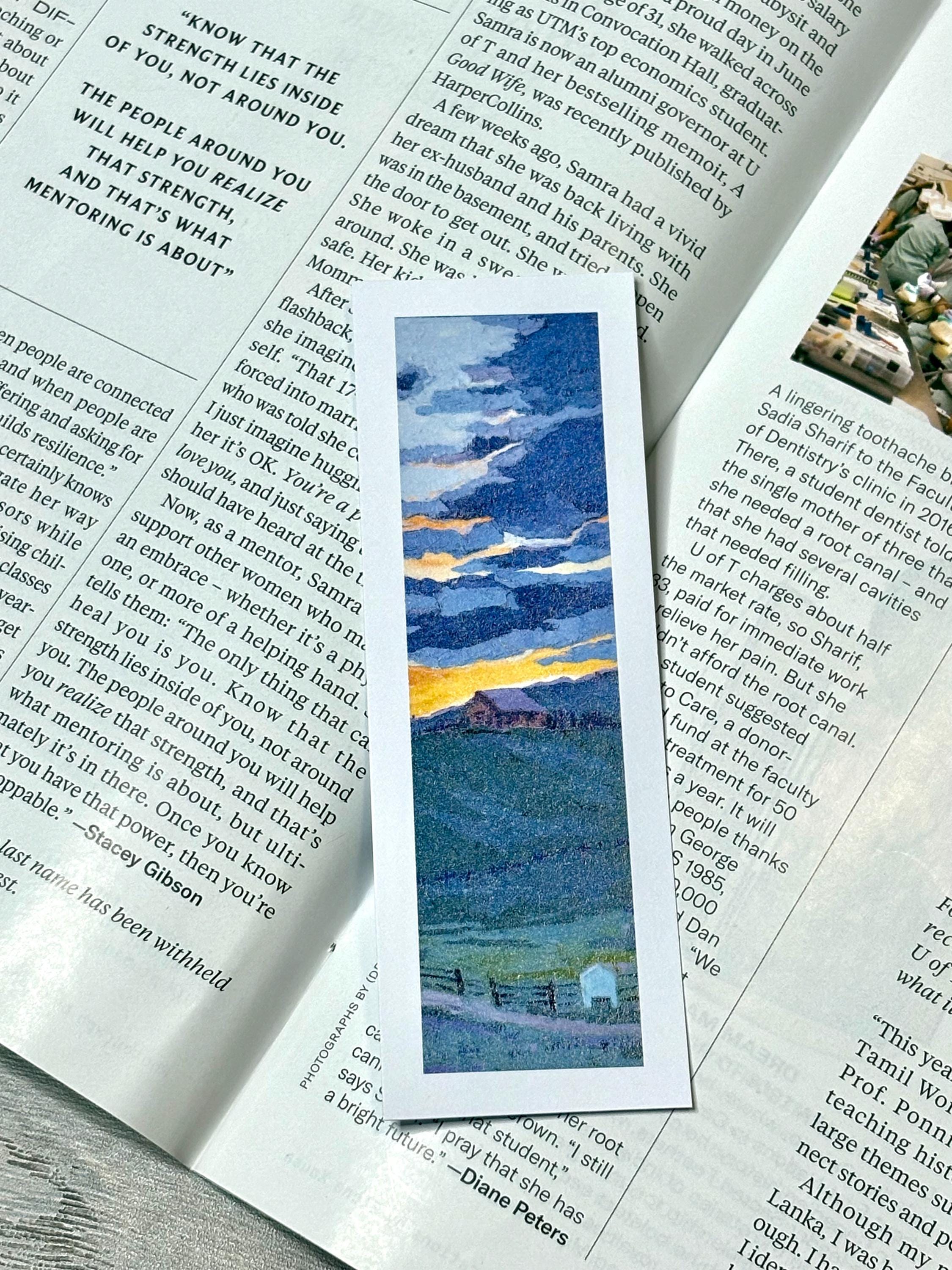 Landscape Bookmark-handmade - Etsy