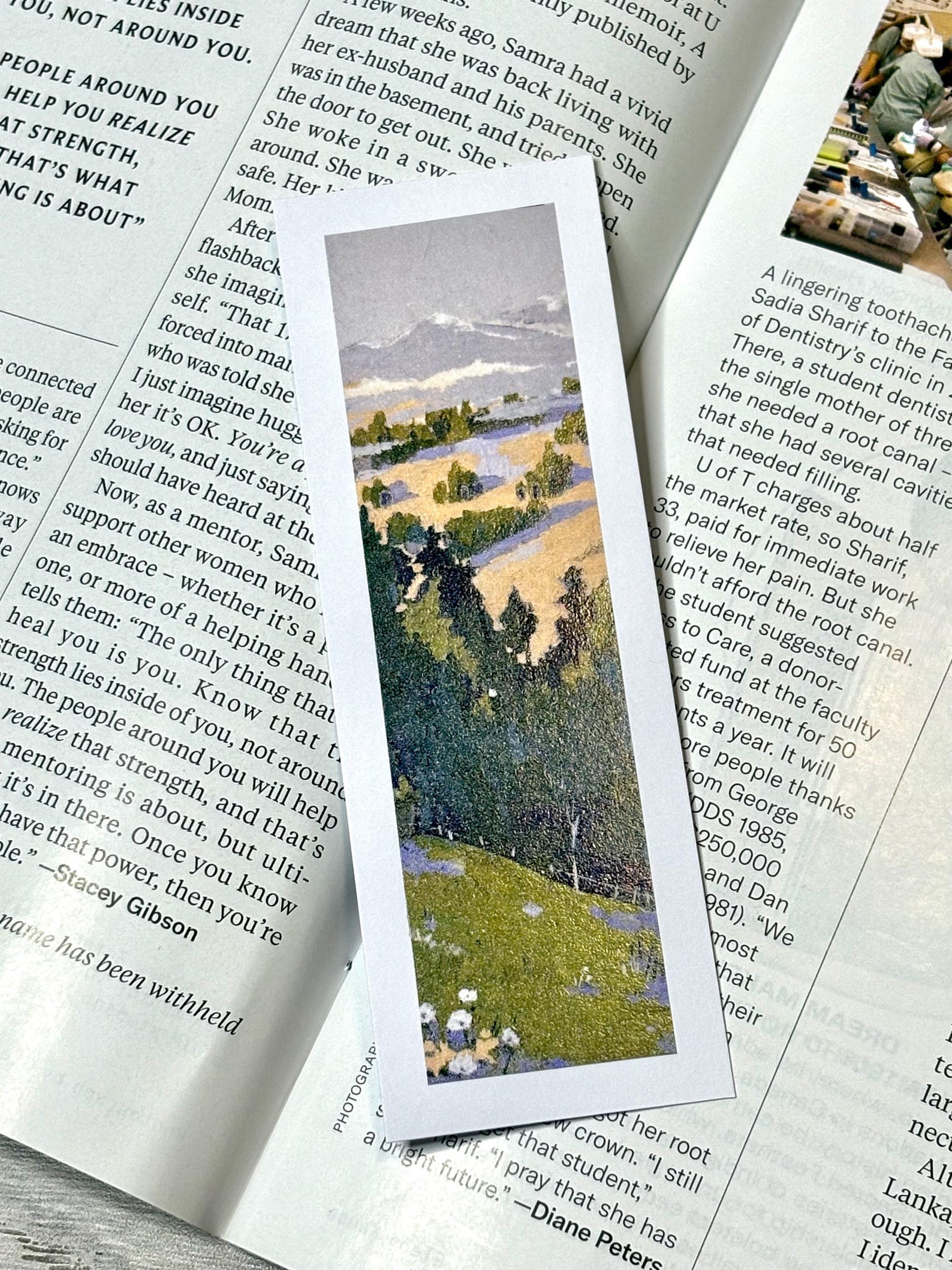 Landscape Bookmark-handmade - Etsy