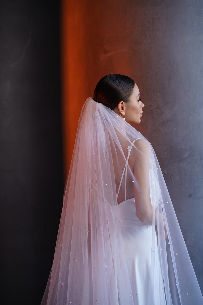 Classic Raw Edge Cathedral Length Bridal Veil, Extra Long Royal Wedding ...
