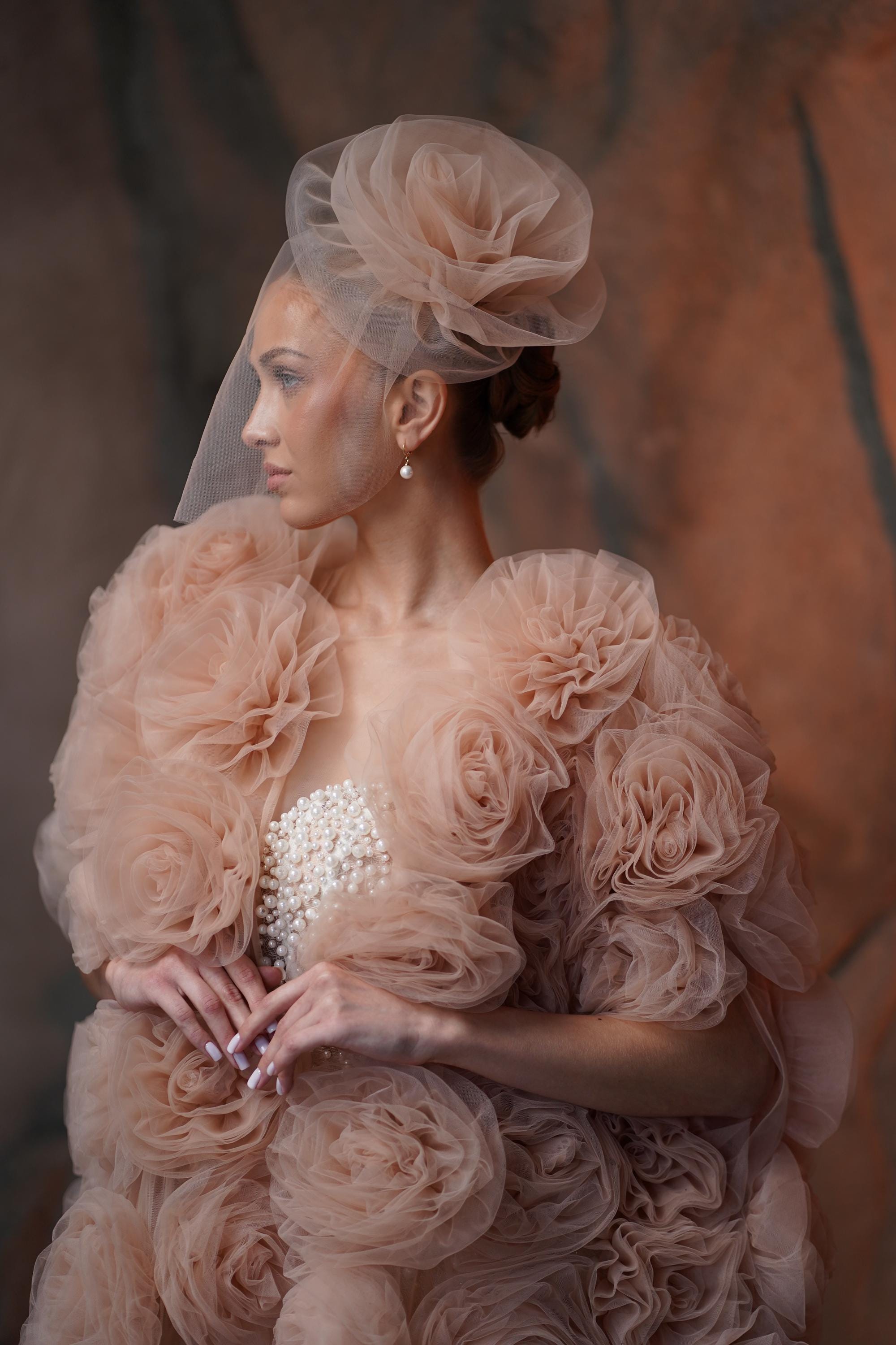 Bridal Tulle Cape With Matching Hat, Luxe Soft Tulle Wedding Wrap With ...