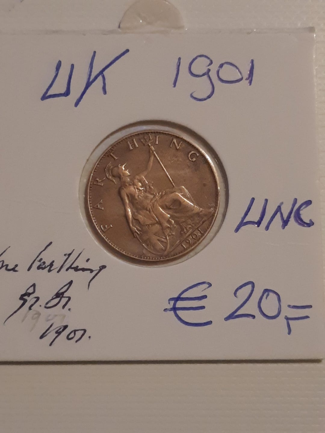 1 Farthing Uk 1901 - Etsy