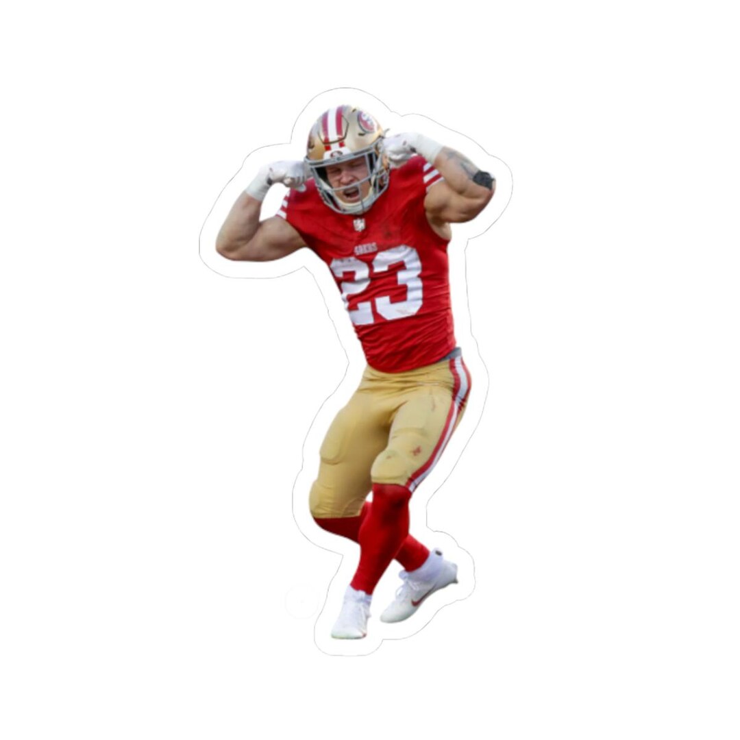 Christian Mccaffrey Kiss-cut Sticker - Etsy