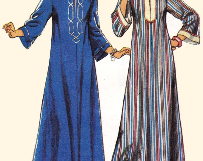 70s Vintage Sewing Pattern Style 2313 Maxi Caftan / Kaftan Size Medium ...