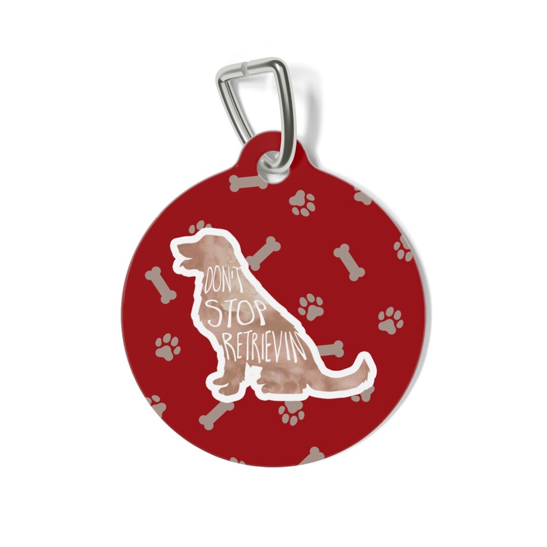 Golden Retriever Tag Golden Retriever Lover Tag for Golden - Etsy