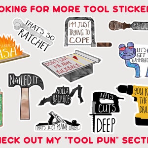 Nailed It Sticker, Hammer Sticker, Jokes Stickers, Woodworkers Gift ...