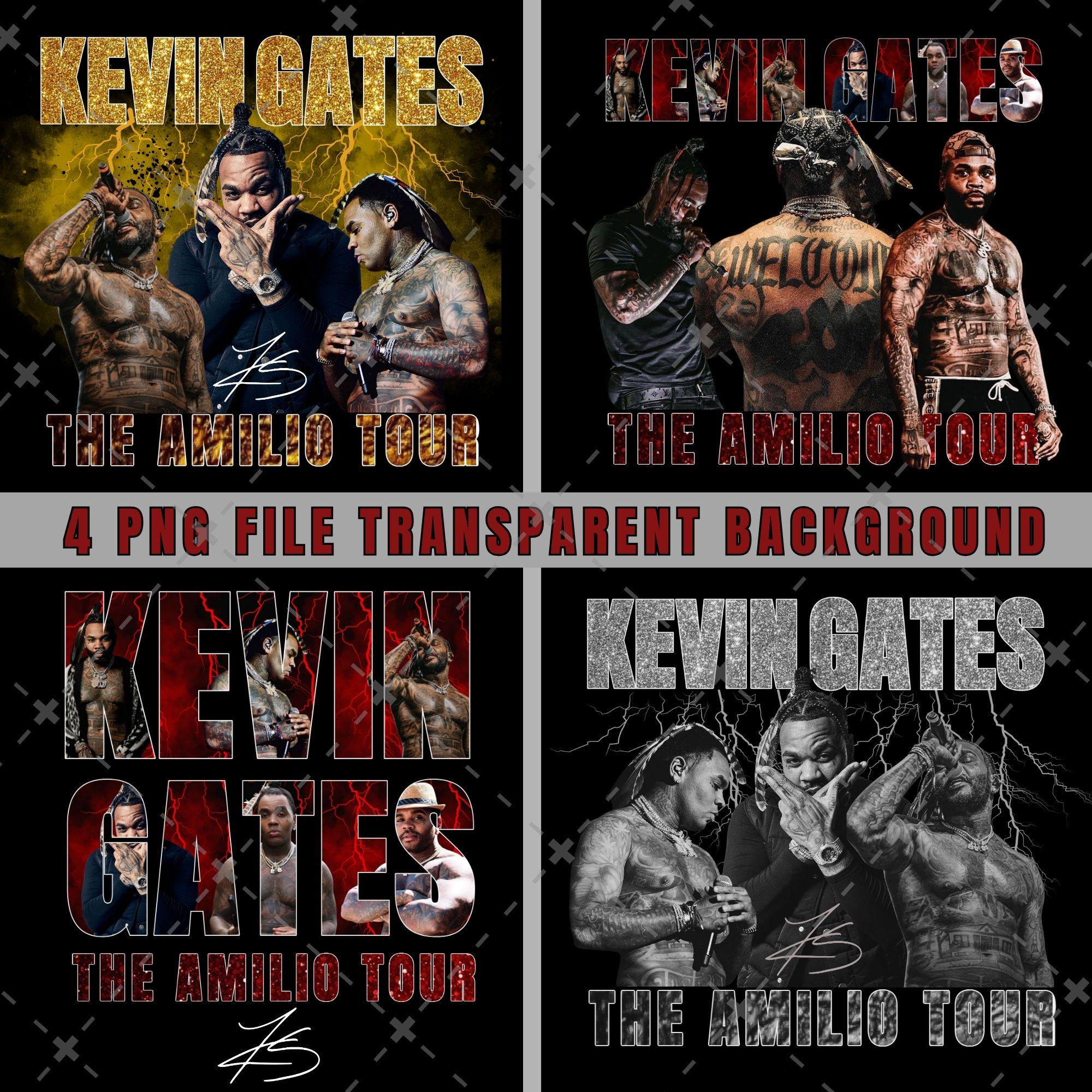 Kevin Gates PNG FILE the Amilio Tour PNG Design: Bootleg T-shirt ...