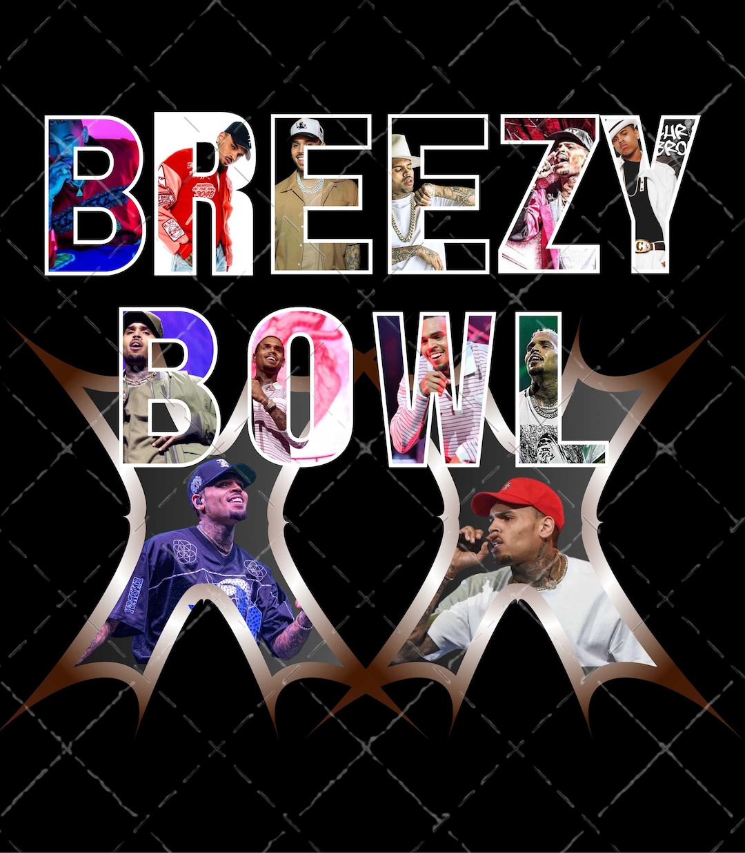 Chris Brown Breezy Bowl XX Tour 2025 Tshirt PNG Design, Bootleg Tee, Instant Download and Ready ...