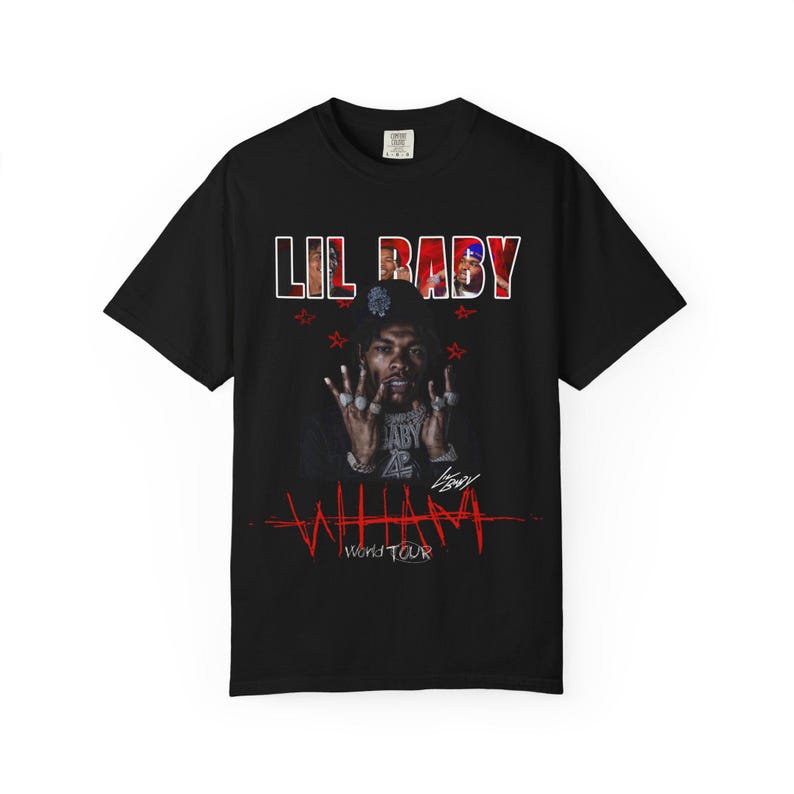 Lil Baby Wham World Tour T-shirt PNG Design: Bootleg Tee (digital ...