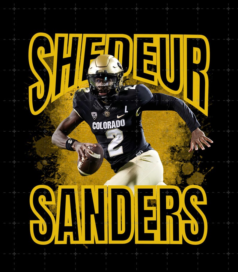 Shedeur Sanders PNG File: Football Fan Gift (digital Download) - Etsy