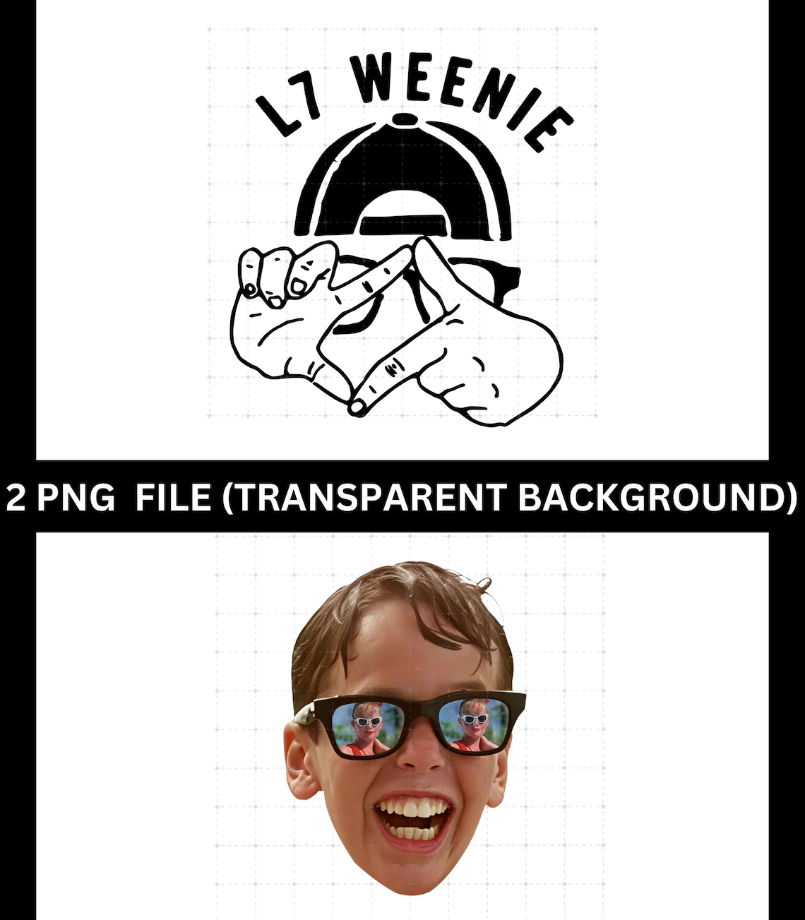 Sandlot Squint: L-7 Weenie PNG File (digital Download) - Etsy