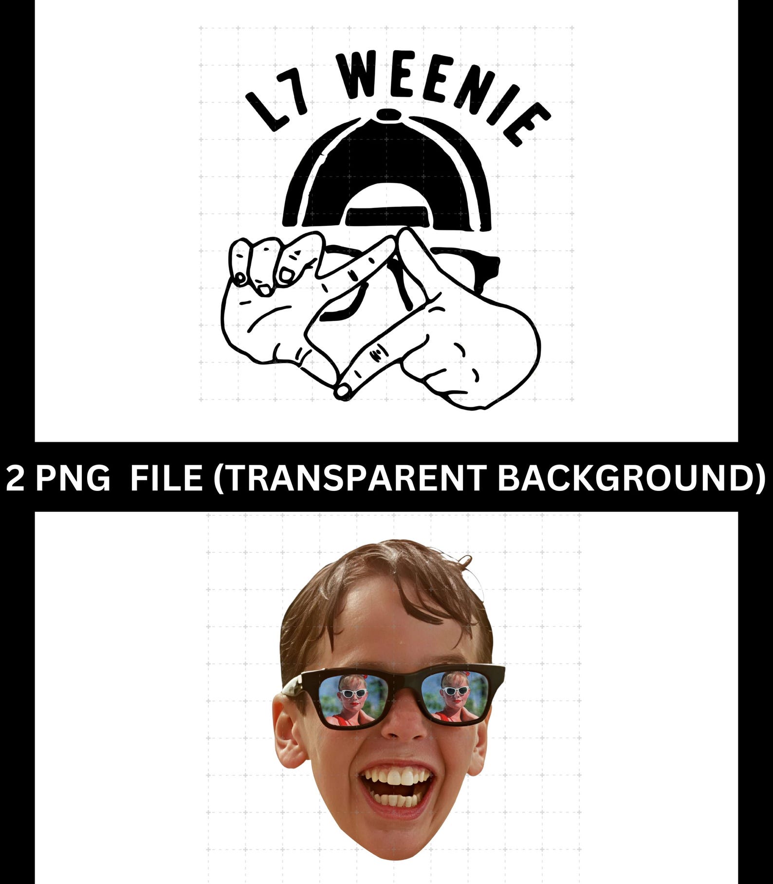 Sandlot Squint: L-7 Weenie PNG File (digital Download) - Etsy