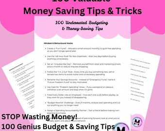 100 Unique Budgeting & Money-saving Tips | Underrated Genius Ways to ...