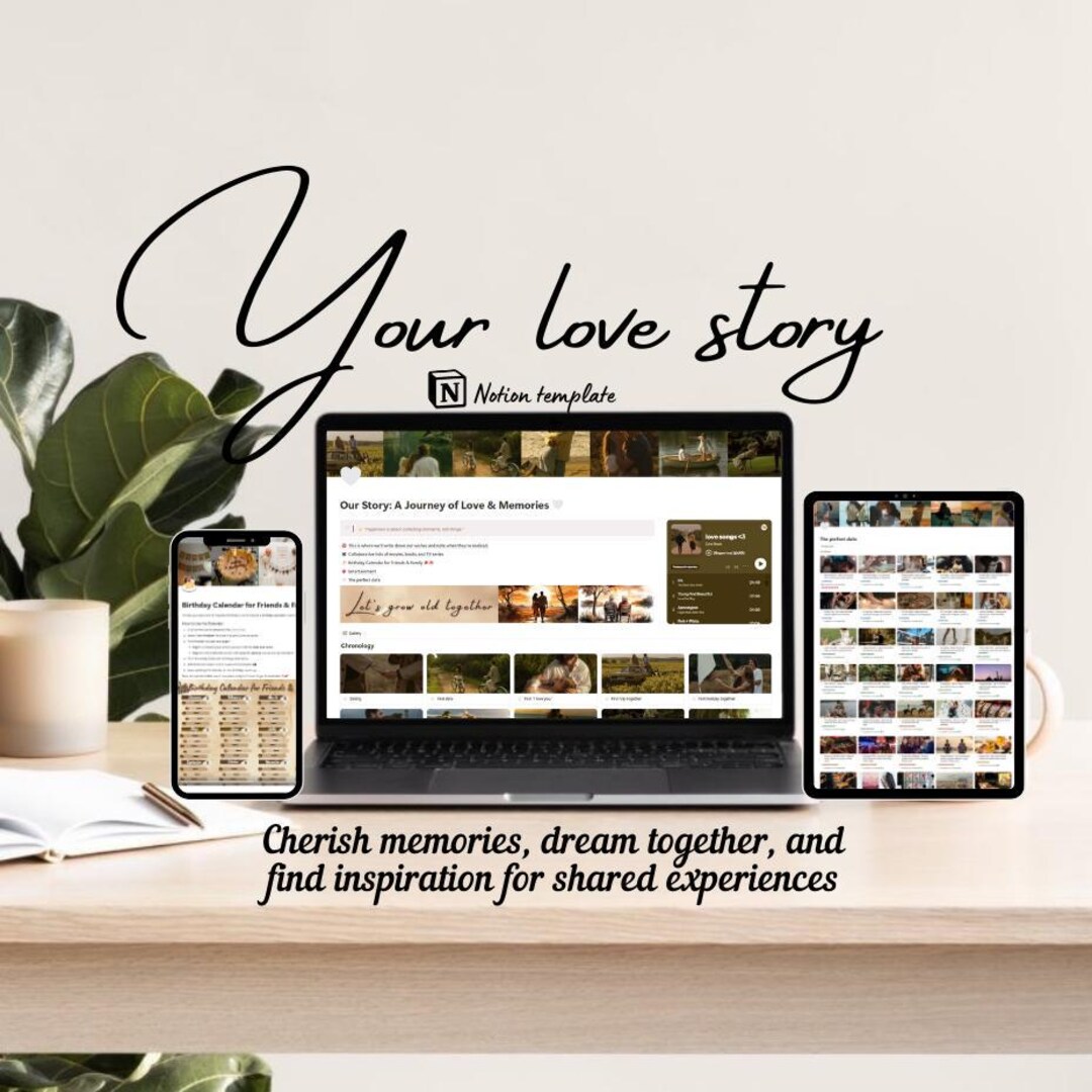 Notion Love Story Template | Couple Journal & Digital Memory Book ...