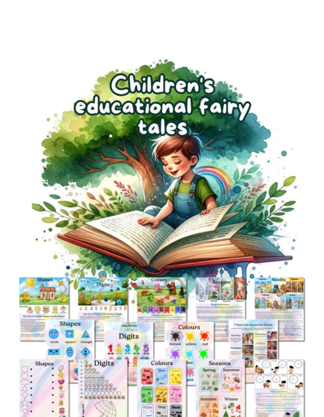 Kids’ Educational Fairy Tales | Printable Learning Book With Numbers ...