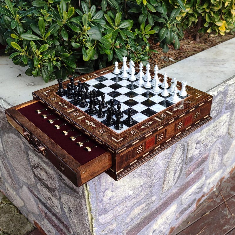 Wooden Chess Set - Etsy