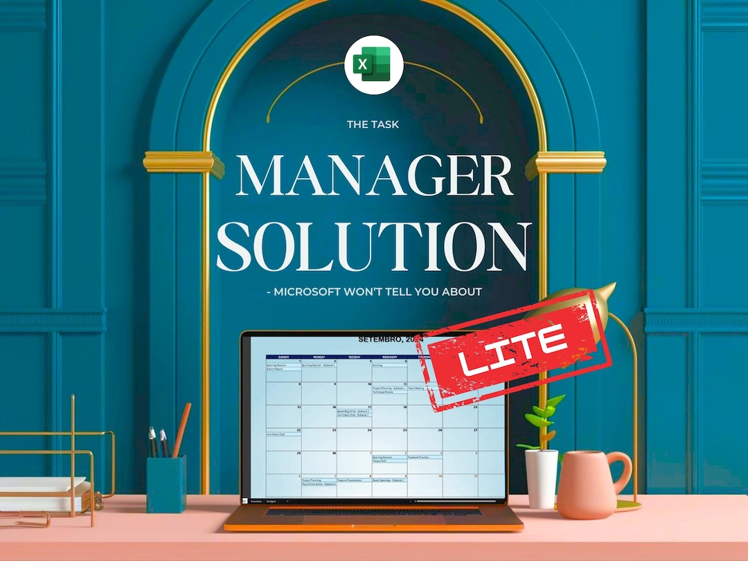 Task Manager, Task Tracker, Excel Spreadsheet, Lite Task Manager ...