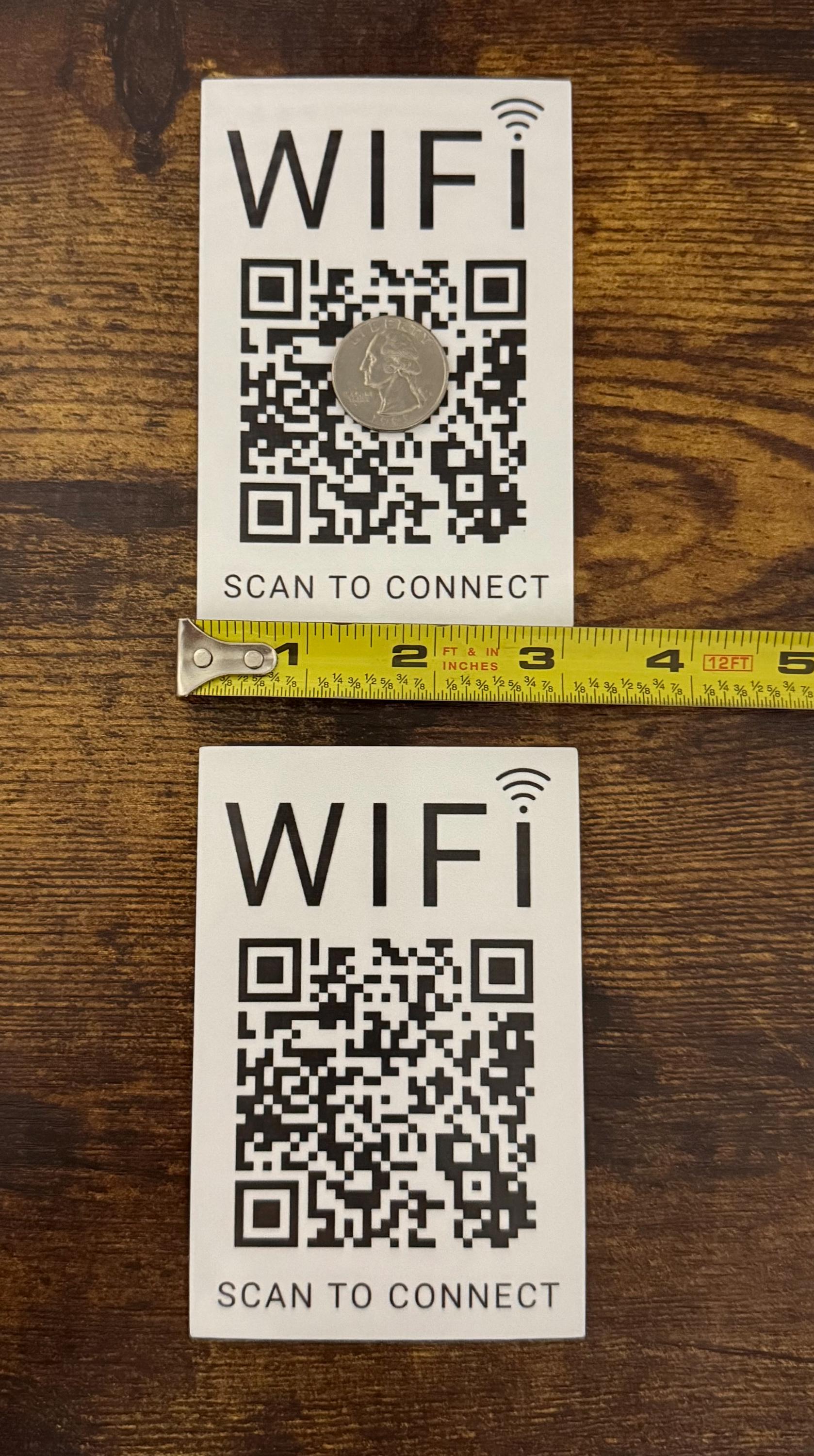 Rick Roll Stickers Wifi Logo- 3 Pack - 3”x4.5” QR Codes - Laminated - Etsy