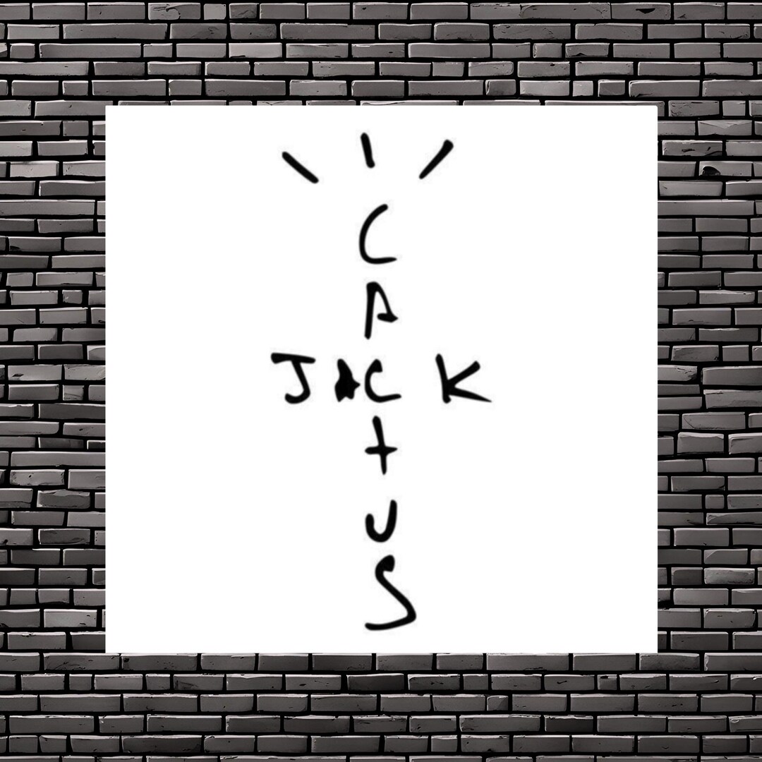Cactus Jack Sticker Iconic Travis Scott Logo, Multiple Sizes, Bold ...