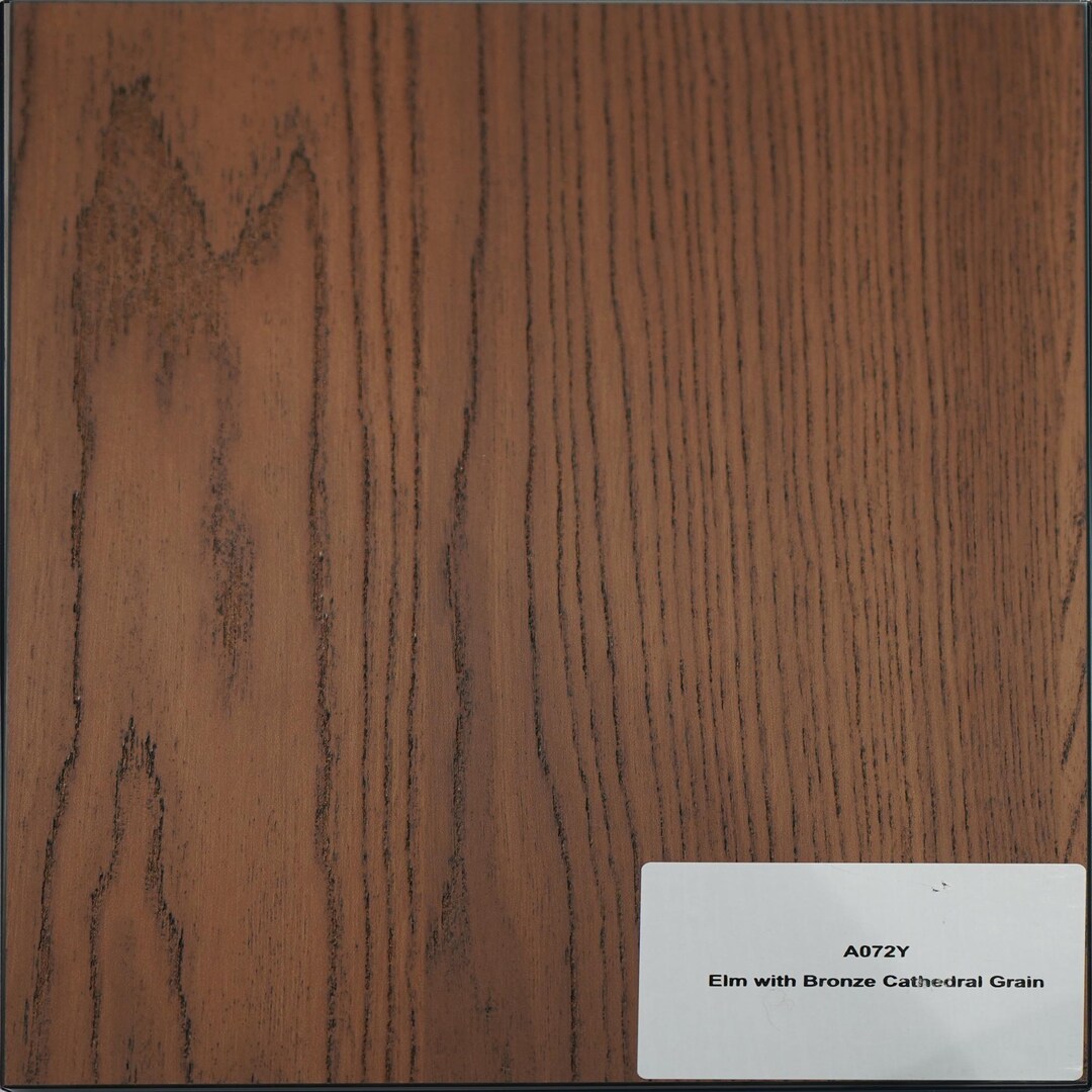 Natural Veneered Wall Panel Elm With Bronze Cathedral Grain Design ...