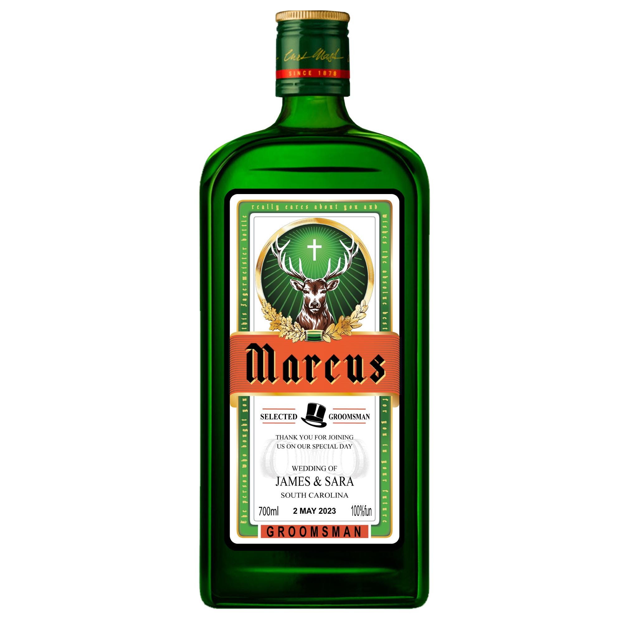 Jagermeister Customized Download 700ml, Printable Jager Label Editable ...