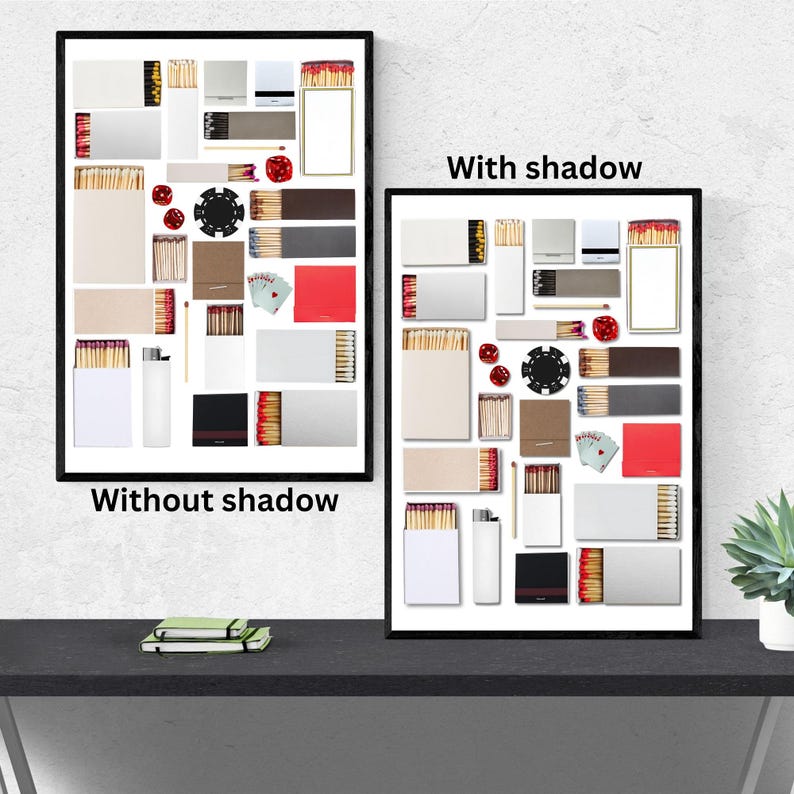 Matchbook Poster Canva Template, DIY Matchbook Blank Template, Matchbox ...