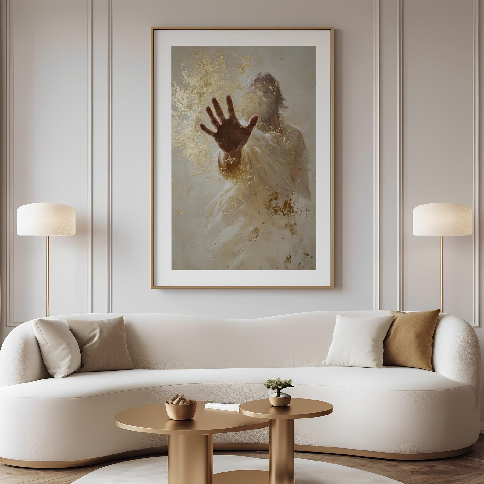 Jesus Saves Peter Digital Art, Faith Printable, Jesus Walking on Water ...