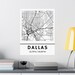 Dallas Map Poster - Etsy