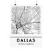 Dallas Map Poster - Etsy