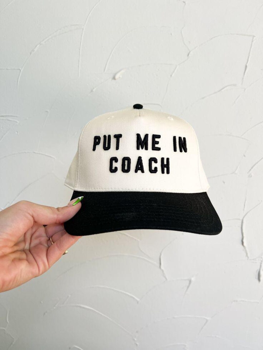 Put Me in Coach 5 Panel Hat Adjustable 2 Toned Otto Hat 3d Puff - Etsy