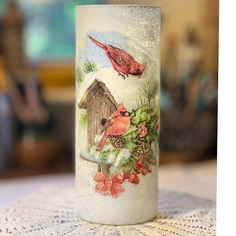 Red Cardinal Lamp - Etsy