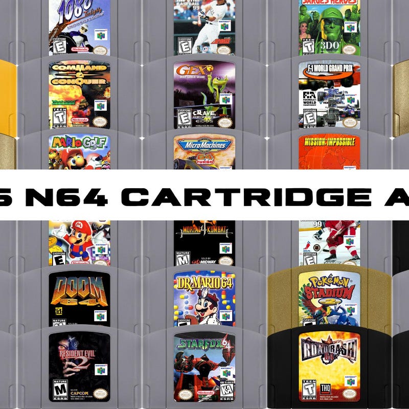 Nintendo Box Art Template - Etsy