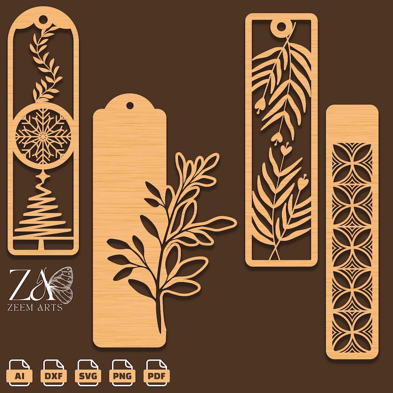 100 Bookmark Laser Cut Files: SVG, CNC, Glowforge (digital Download) - Etsy